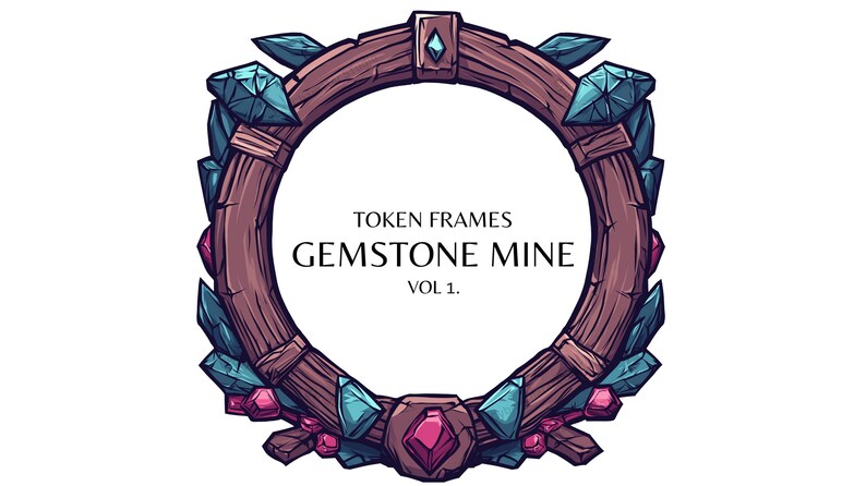 D&D Gemstone Token Border Frames, Anime Style RPG Tokens, Dungeon ...