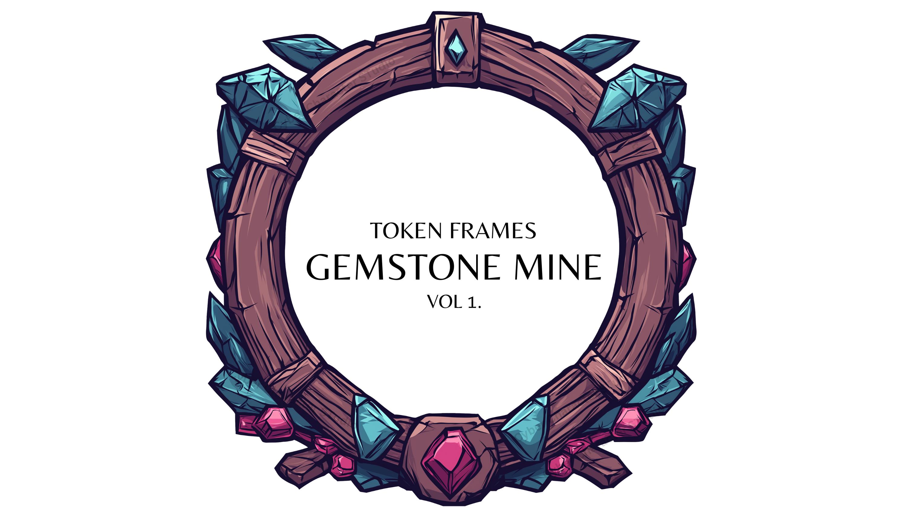 D&D Gemstone Token Border Frames, Anime Style RPG Tokens, Dungeon ...