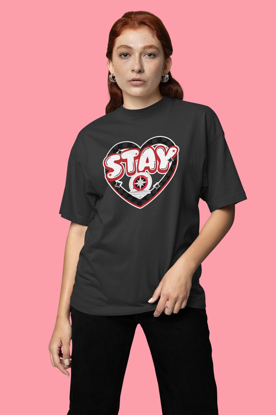 Stray Kids Stay Fandom Shirt Heart With Lightstick Design Sweatshirt ...