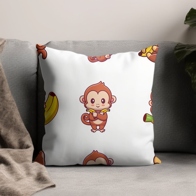 Monkey Pillow - Etsy