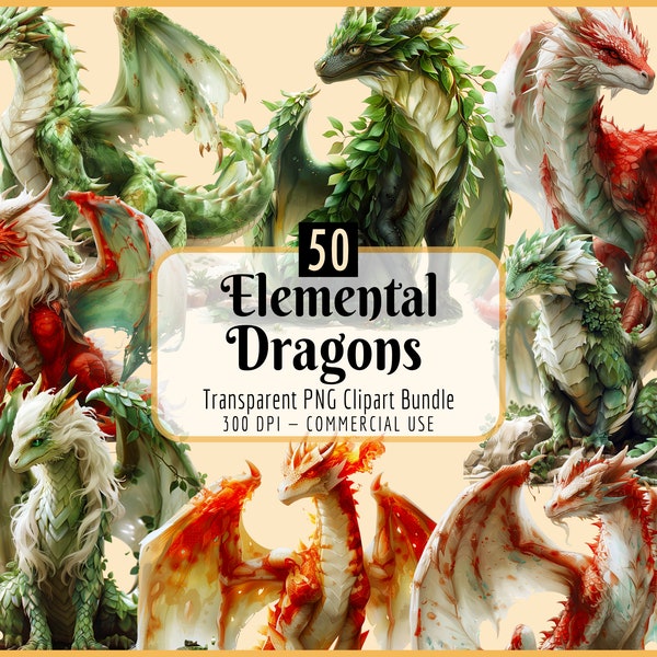 Elemental Dragon - Etsy