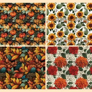 Autumn Papers | Digital Paper Pack, Thanksgiving Backgrounds, Fall ...