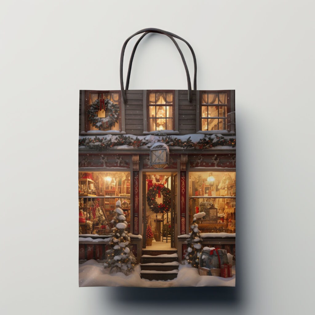 20 Holiday Store Fronts Clipart Bundle Christmas Decor Winter Holiday ...