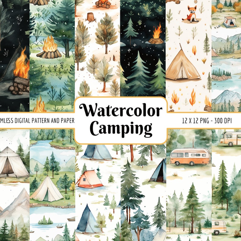 Camping Wallpaper - Etsy