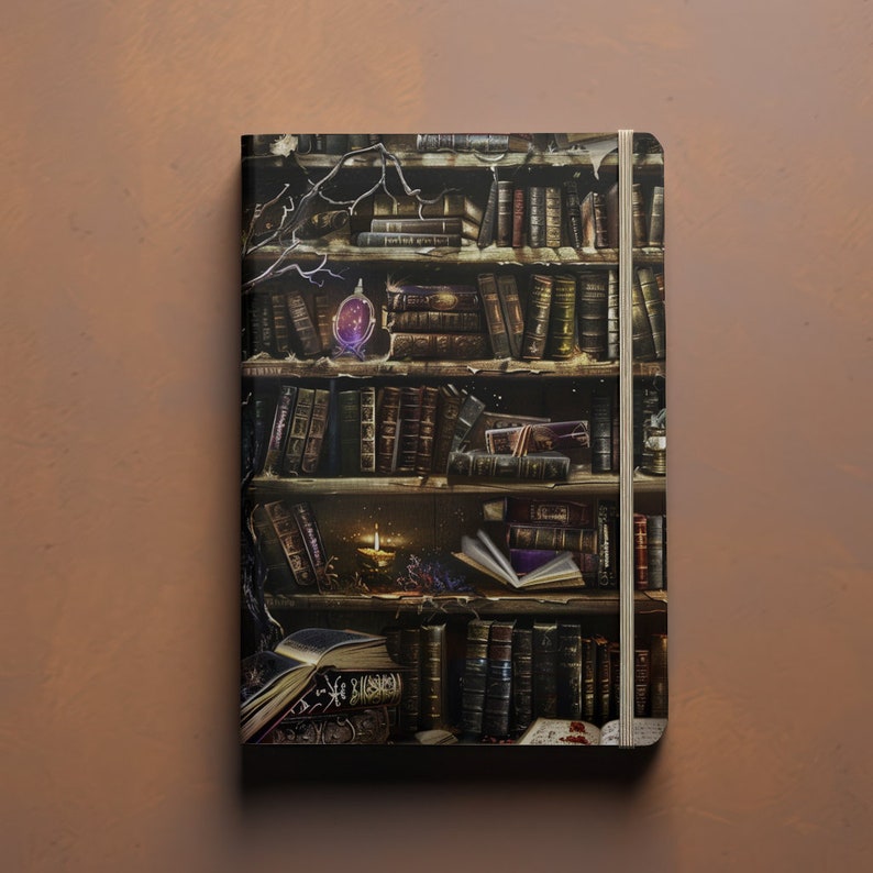 Gothic Spell and Magic Bookshelves | Digital Paper Pack, Dark Fantasy ...