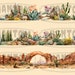 Watercolor Desert Borders Clipart Bundle I Nature Scenery Natural Tones ...