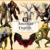 Kawaii Ahool Cryptid Clipart: Bat Monkey PNG SVG PDF Digital Download ...
