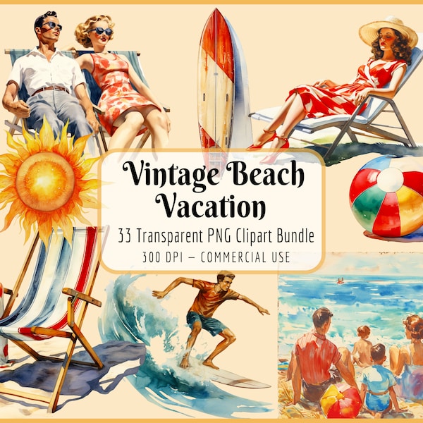 Beach Clipart - Etsy