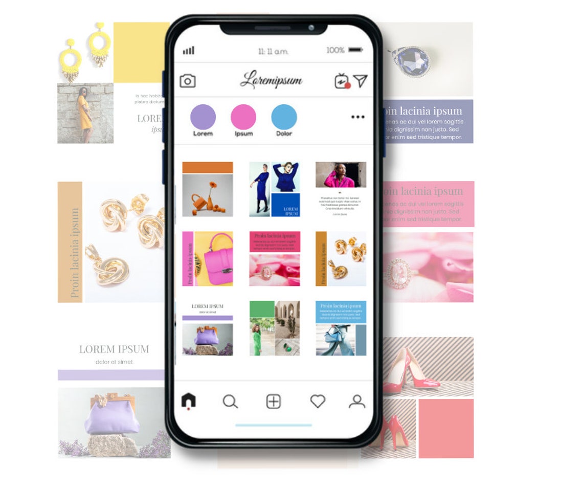 Editable Canva Social Media Template for Fashion, Jewel Makers, Make up ...