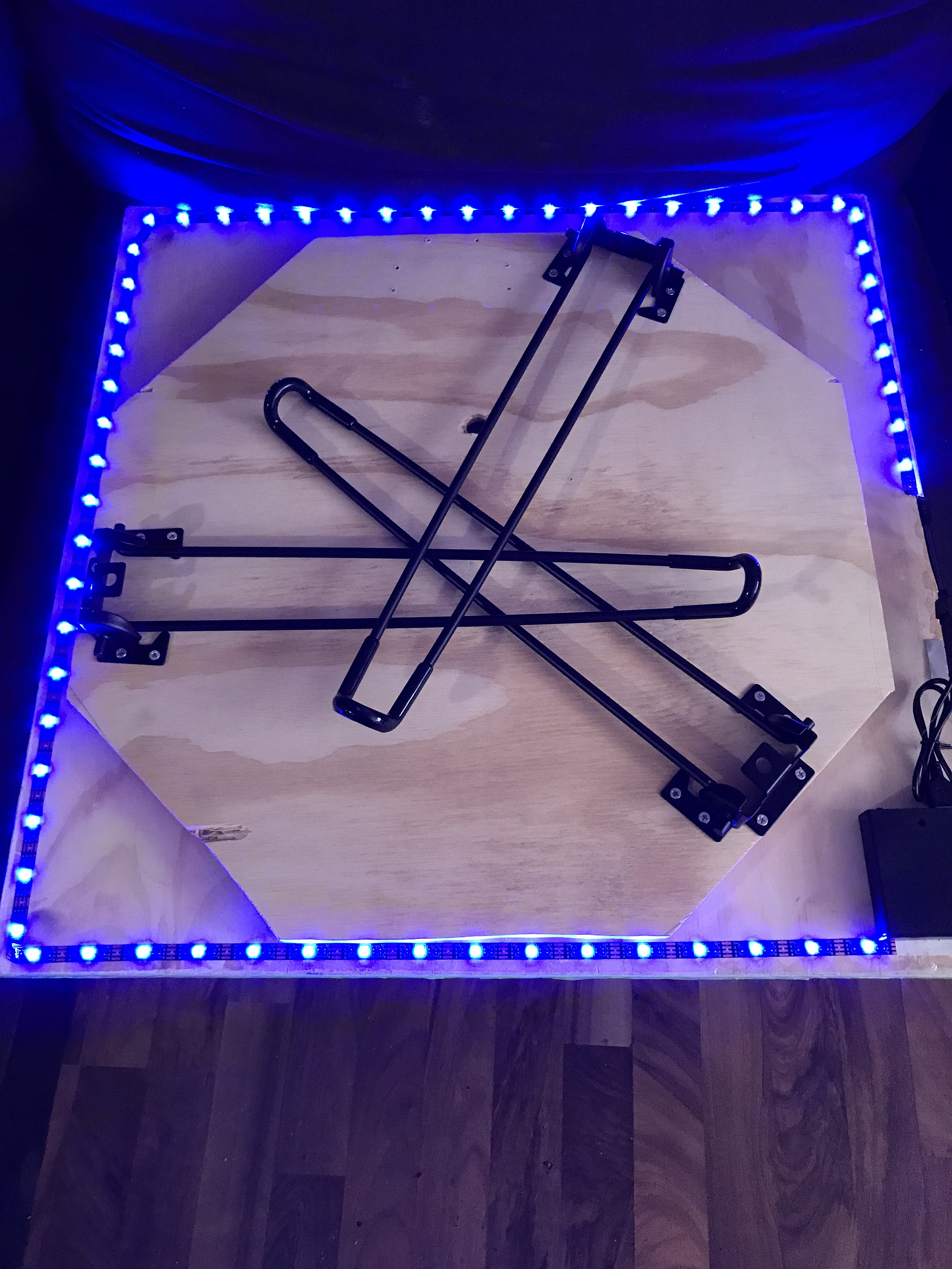 Spinning Table / Wall Art With LED Lights and DETACHABLE Legs - Etsy