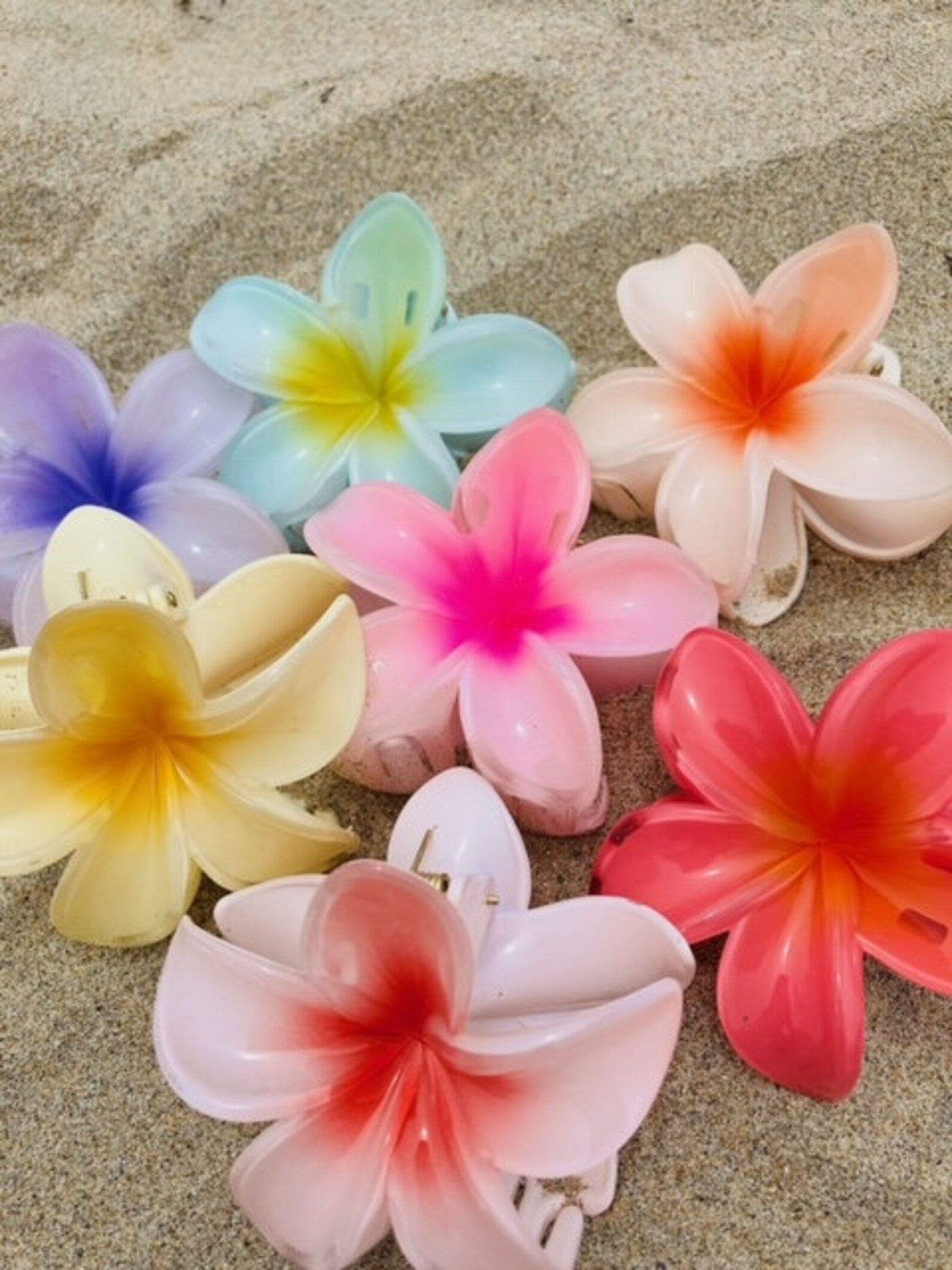 Hawaiian Flower Claw Clips - Etsy