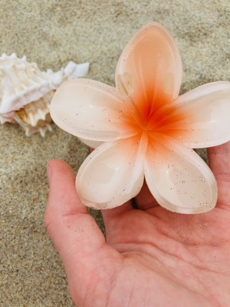 Hawaiian Flower Claw Clips - Etsy
