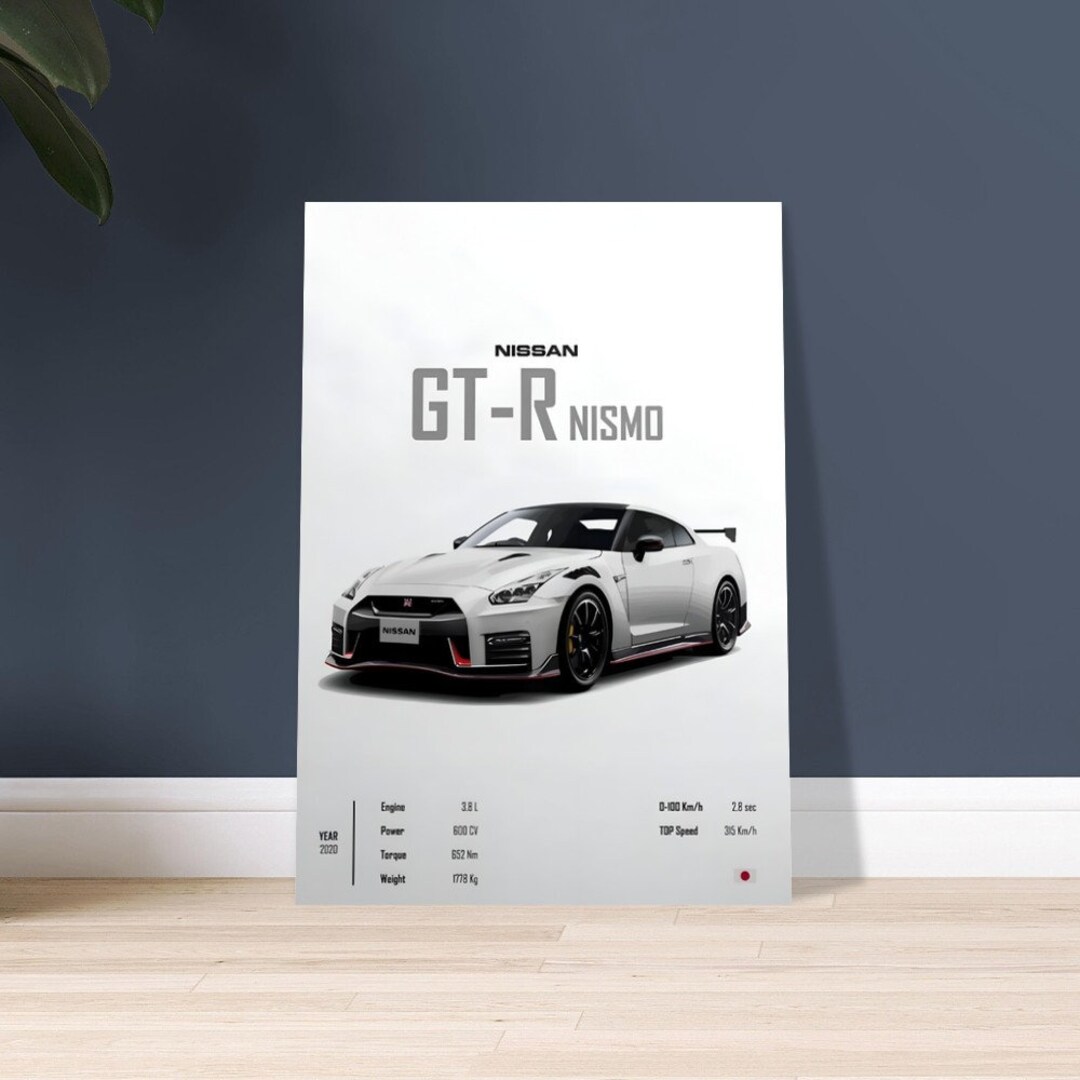 Nissan GT-R Nismo Car Poster Print Specifications A2 A3 A4 - Etsy