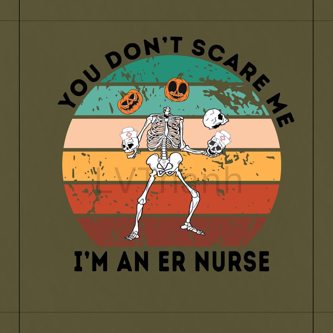 ER Nurse Halloween Png, ER Nurse Png, Emergency Room Nurse, Spooky ...
