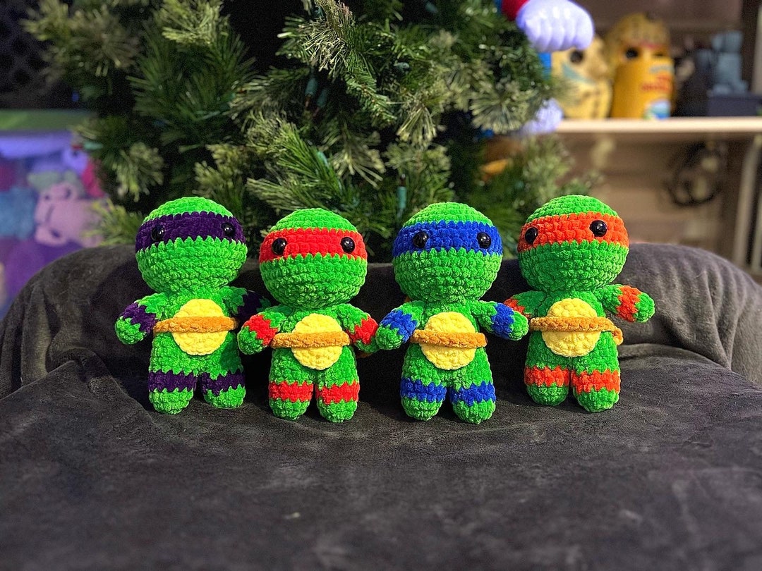 Handmade Crocheted Ninja Turtles - Etsy