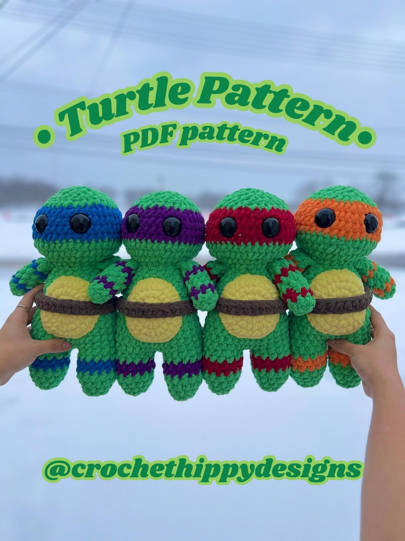 Turtles Crochet Pattern PDF - Etsy