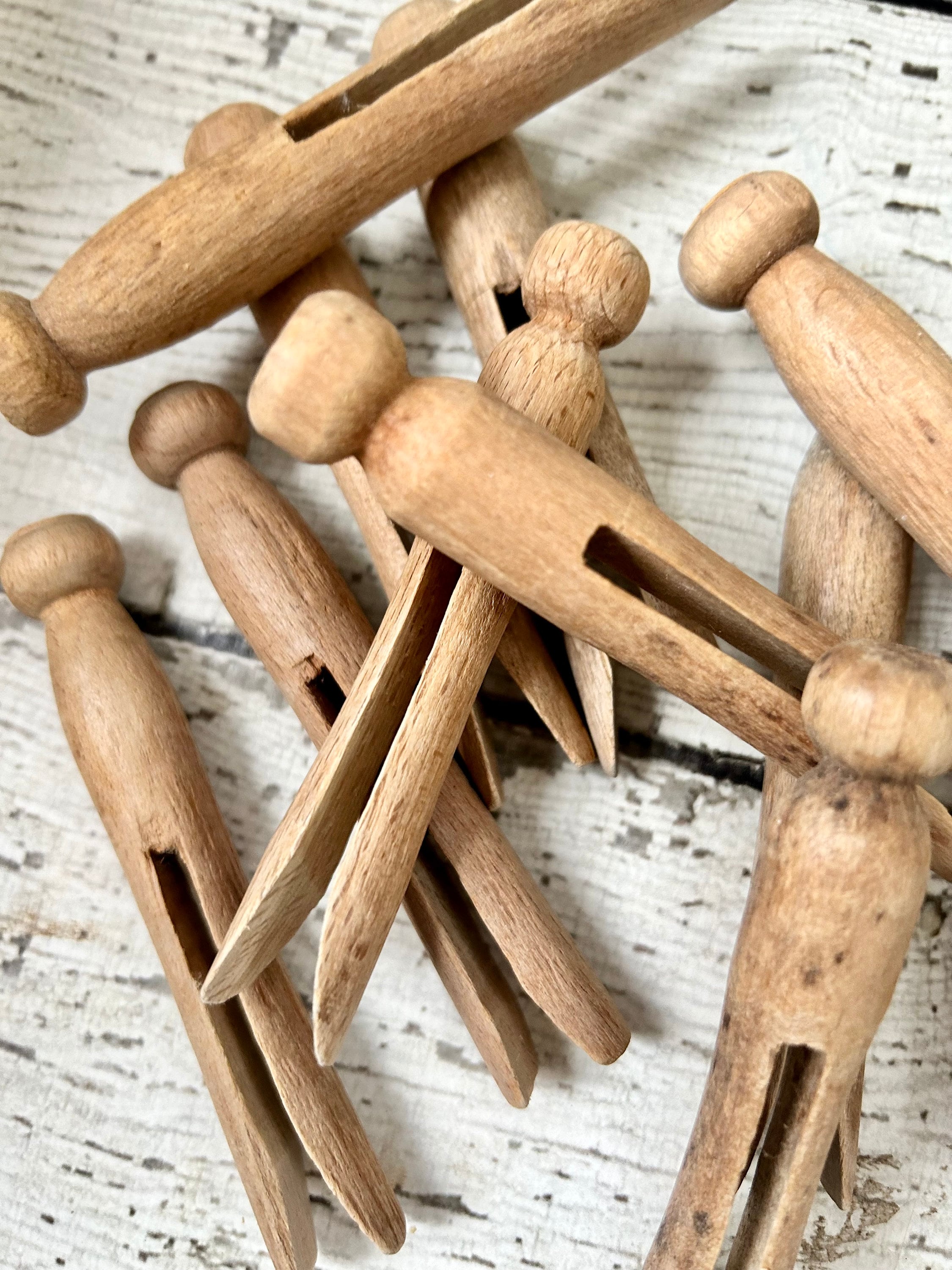 Vintage Peg Clothes Pin Wooden Antique Farmhouse Decor - Etsy