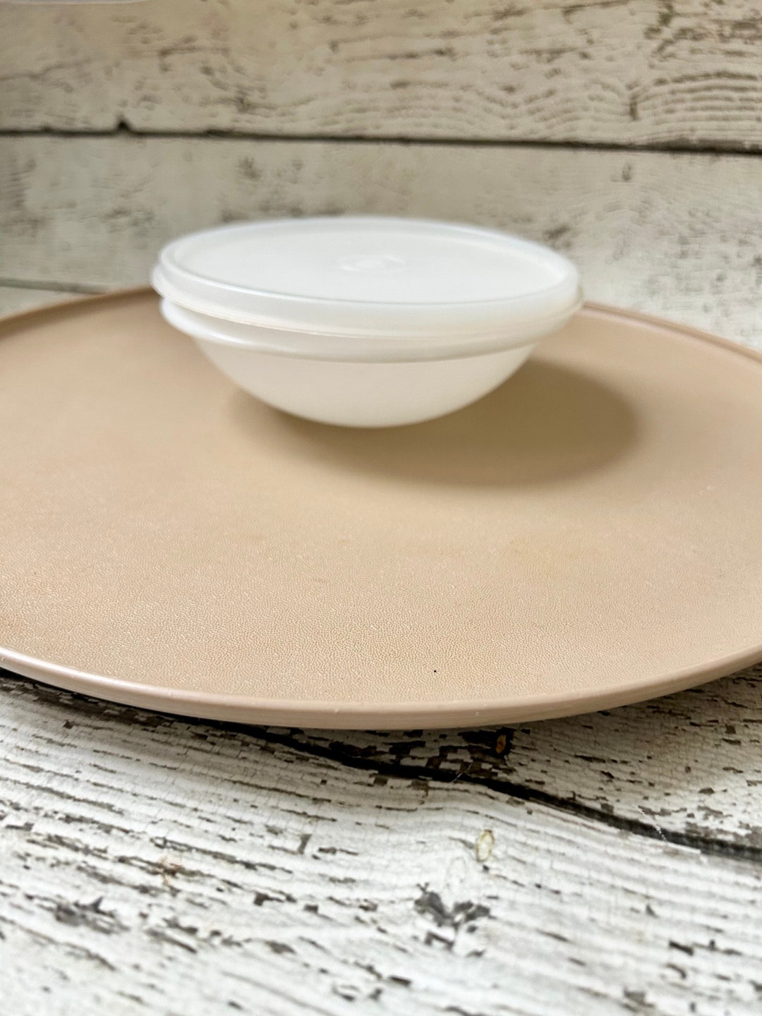 Vintage Tupperware Chip and Dip Platter Removable Bowl With Lid 1970s ...