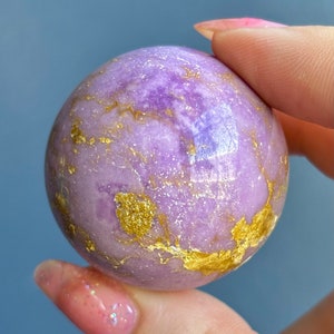 Rare Lavender Jade Sphere From Turkey Purple Polished Orb Stone of the ...