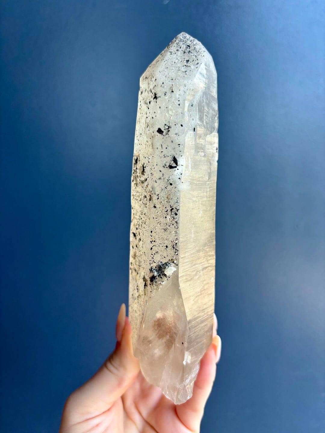 Large Diamantina Salt & Pepper Quartz Cathedral Crystal With Black ...
