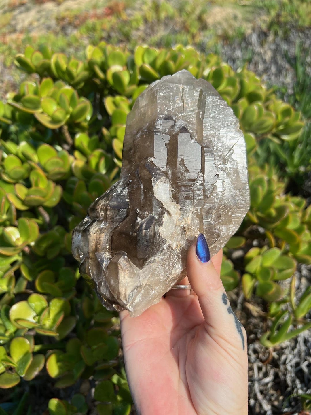 Smokey Elestial Quartz, Brazil, Elestial Quartz Specimen - Etsy
