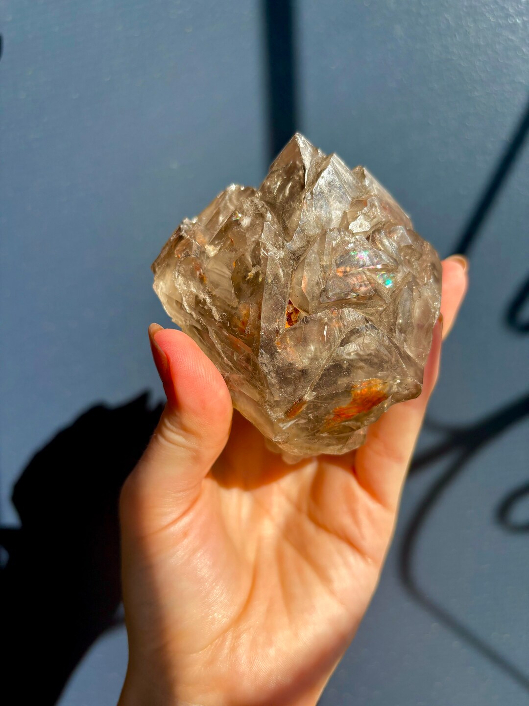 Floating Castle Quartz Elestial Smokey Fenster Magnesite Black ...