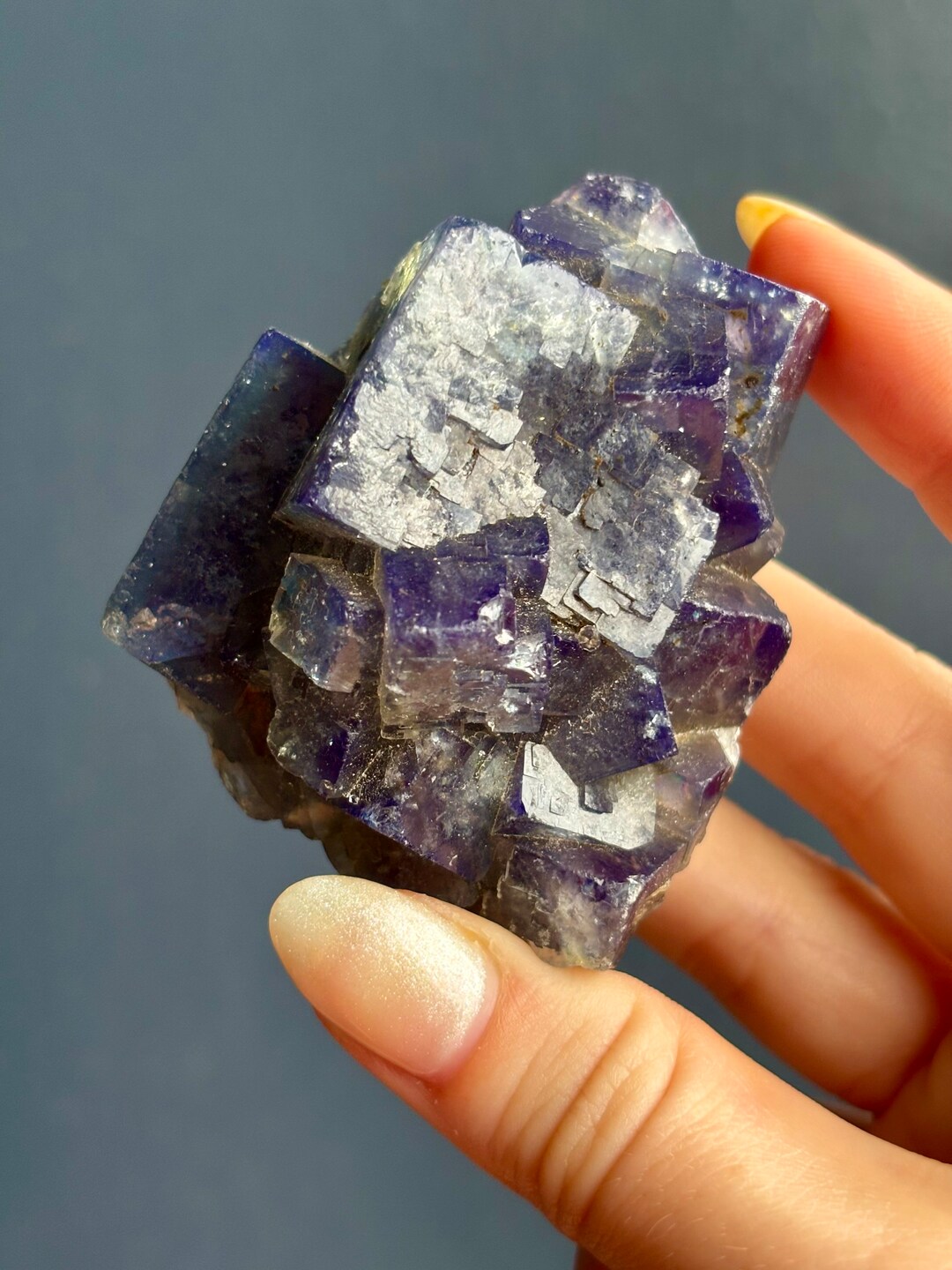 Nigerian Fluorite Color Changing UV Crystal Specimen • Changes With Sun ...