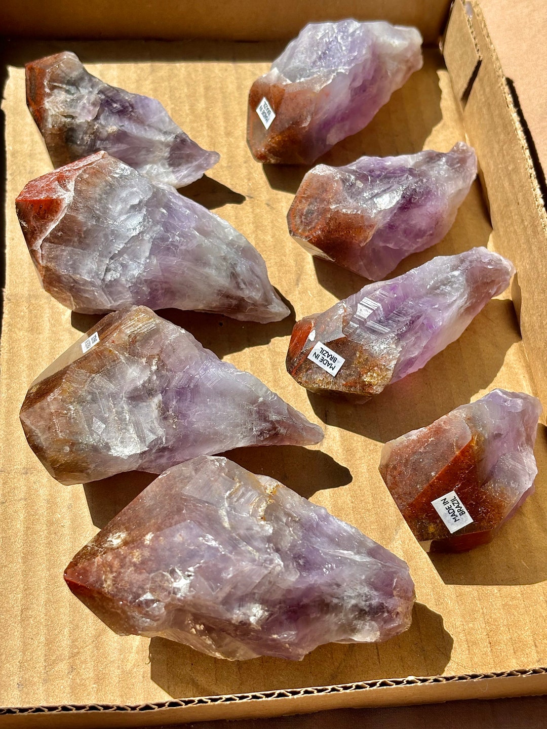 Intuitive Pick • Super Seven Amethyst Root Crystal Polished Point Red ...