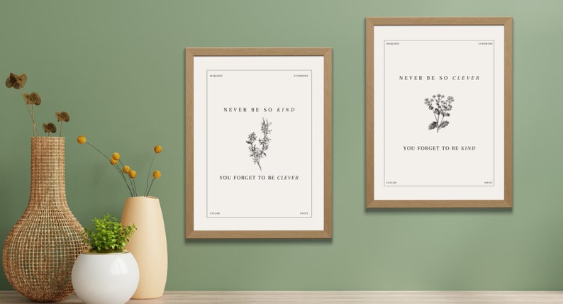 Marjorie Taylor Swift Lyric Poster Set 2 Digital Taylor - Etsy