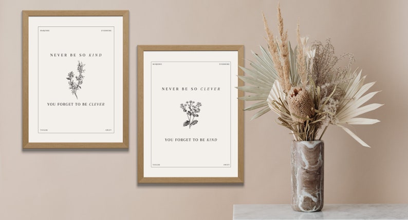 Marjorie Taylor Swift Lyric Poster Set 2 Digital Taylor - Etsy