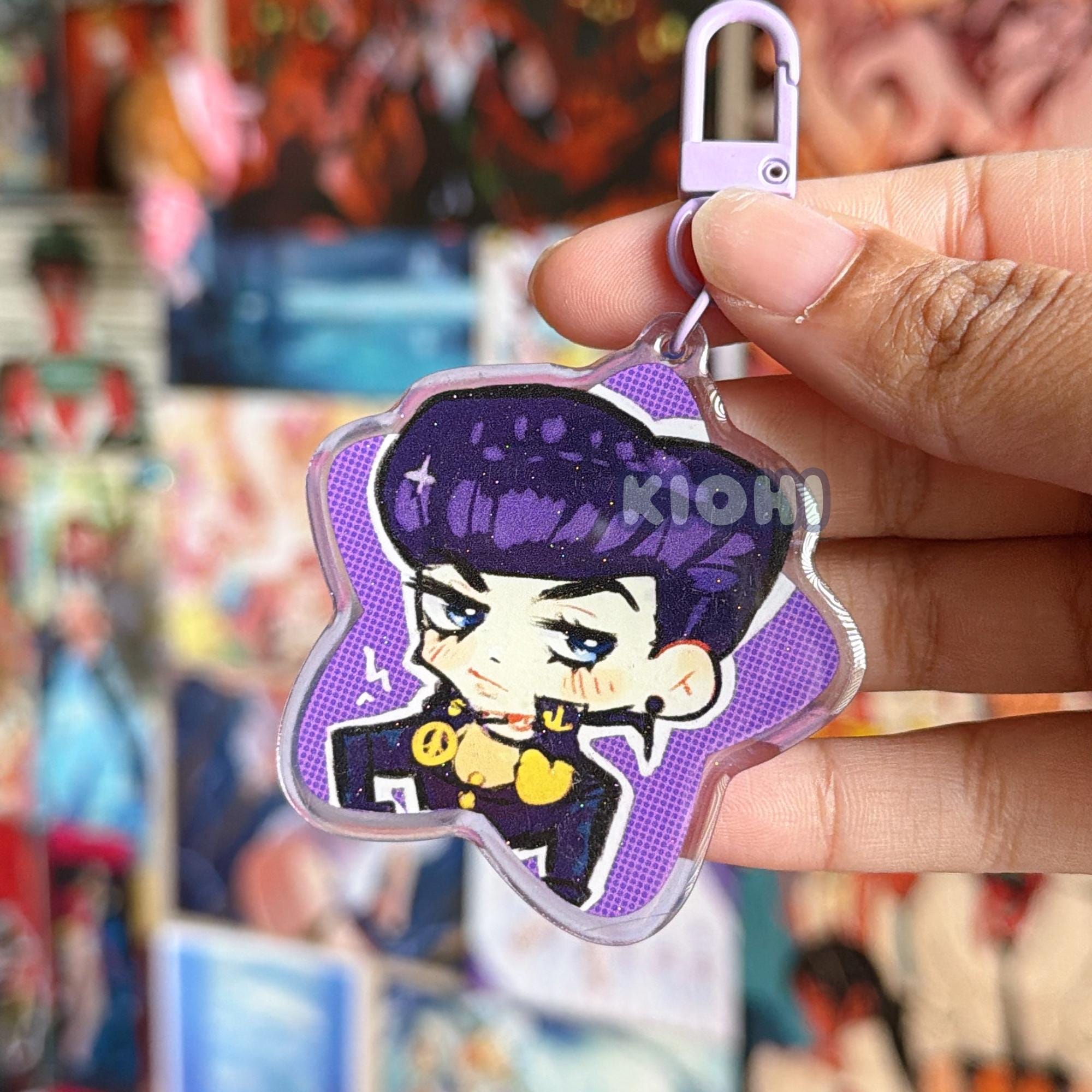 Bizarre Adventures Epoxy Glitter Charms | 2.5in - Etsy