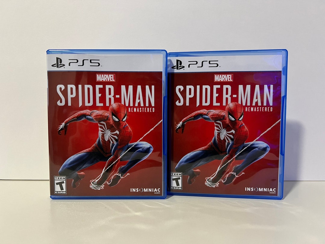 Marvel's Spider-man Remastered PS5 custom Box Art Case - Etsy Australia