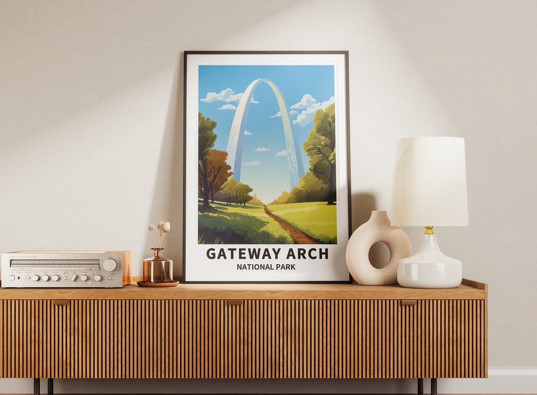 Gateway Arch National Park Art, Gateway Arch Travel Print, Gateway Arch ...