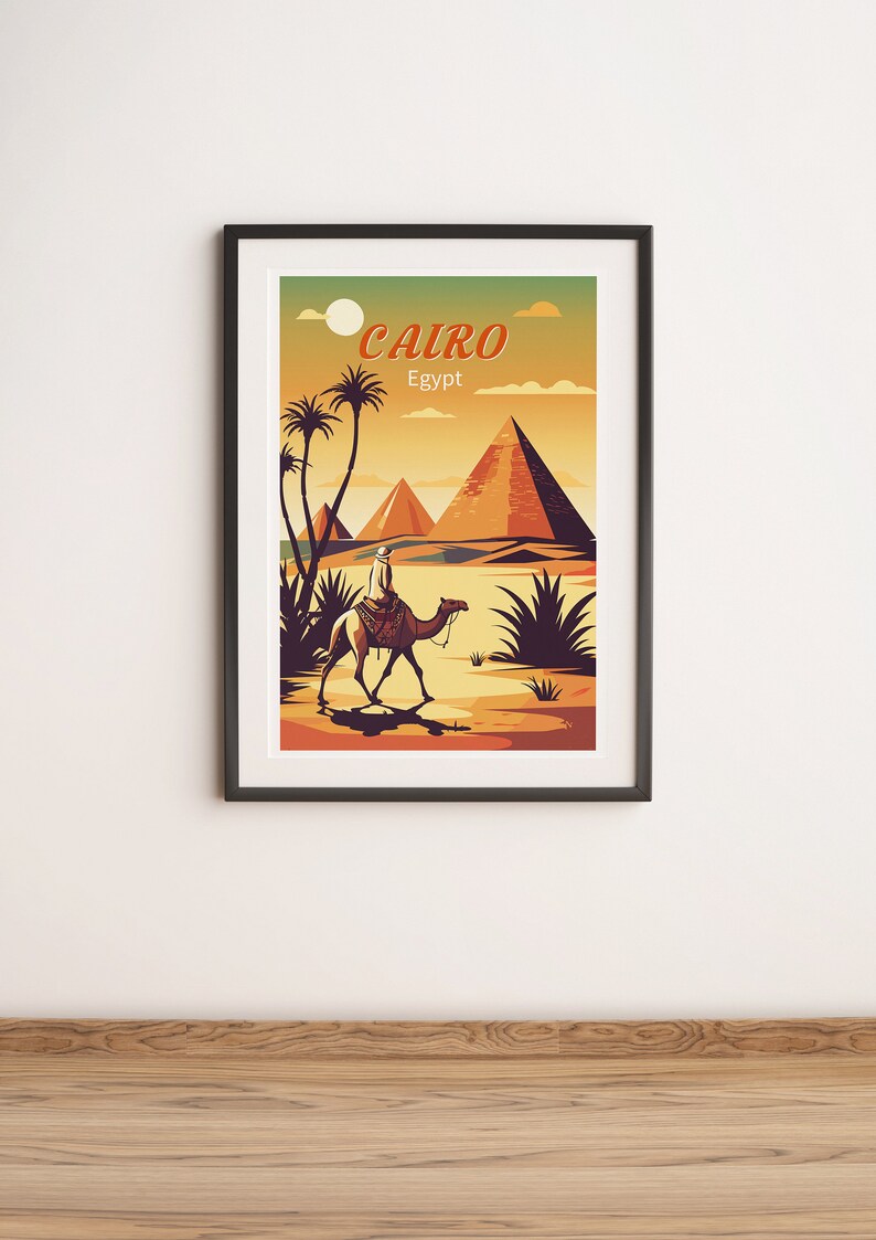 Cairo Egypt Printable Art, Egypt Travel Poster, Egypt Art Poster, Cairo ...