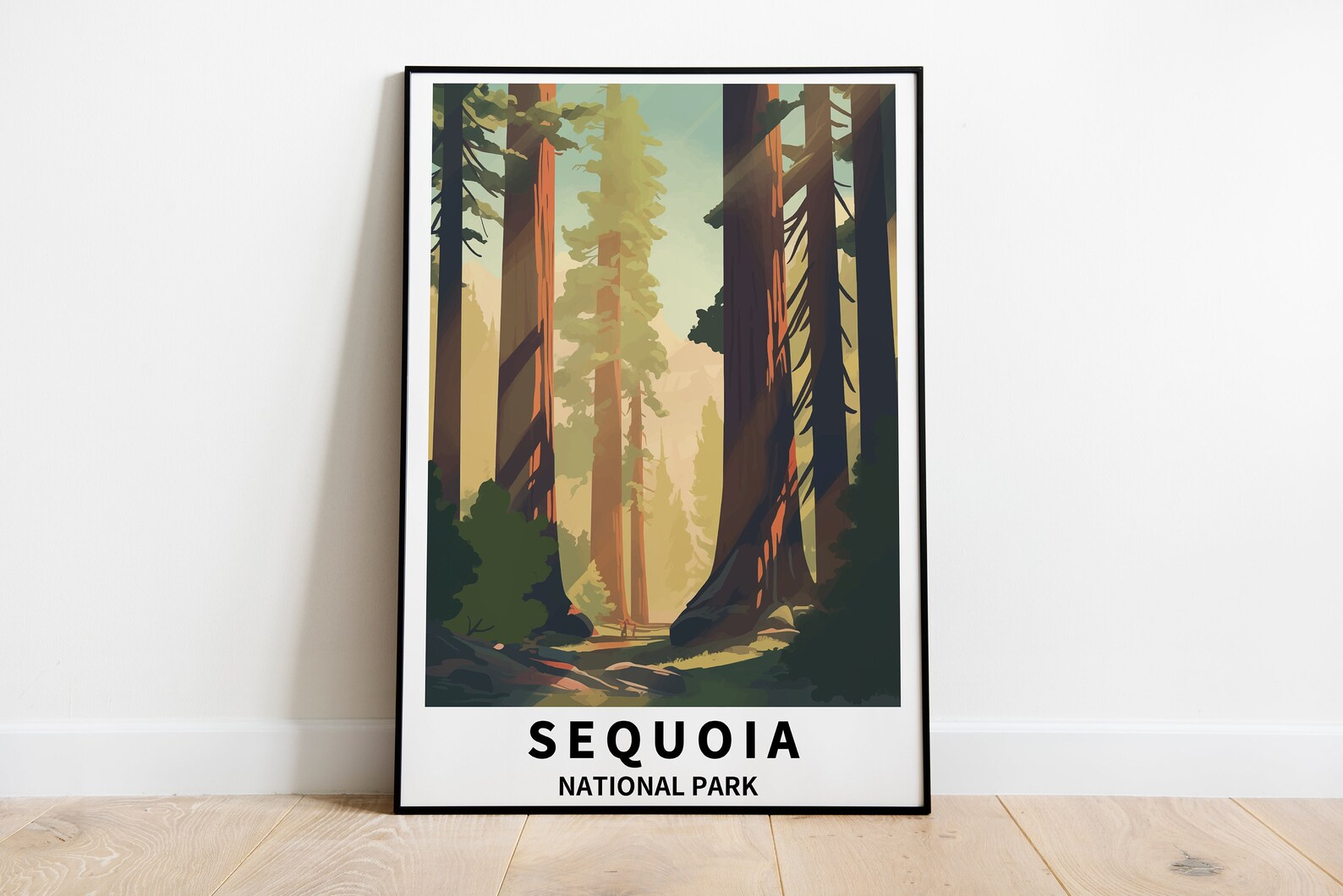 Sequoia National Park Poster, Sequoia Travel Print, Sequoia Wall Art ...