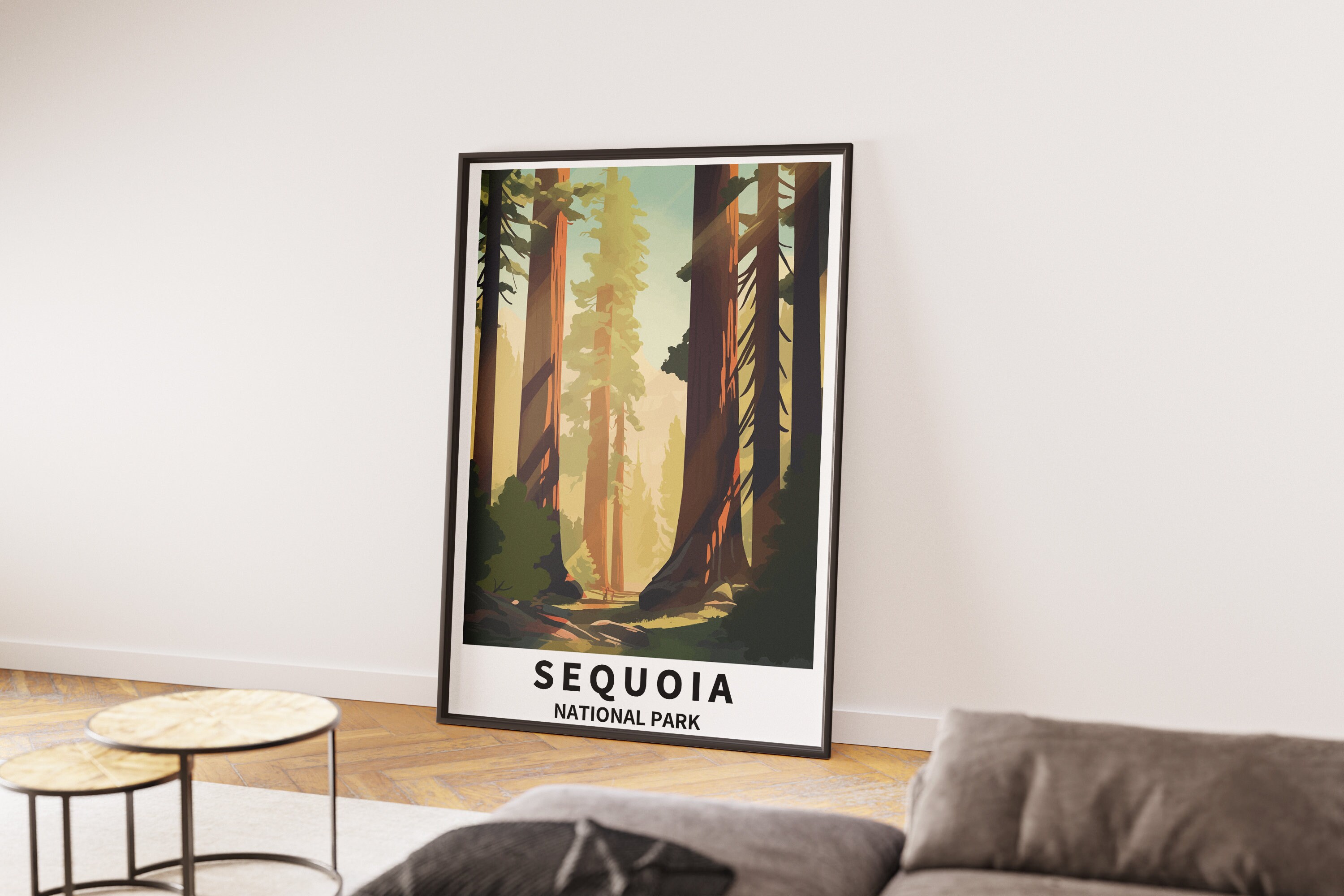 Sequoia National Park Poster, Sequoia Travel Print, Sequoia Wall Art ...