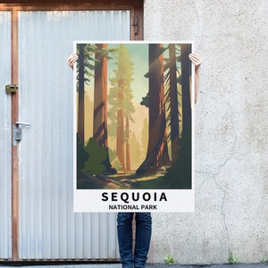 Sequoia National Park Poster, Sequoia Travel Print, Sequoia Wall Art ...