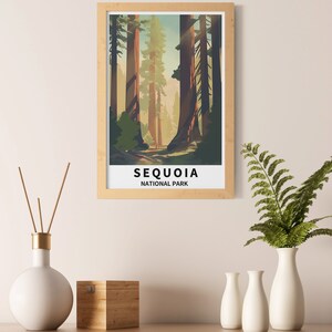 Sequoia National Park Poster, Sequoia Travel Print, Sequoia Wall Art ...