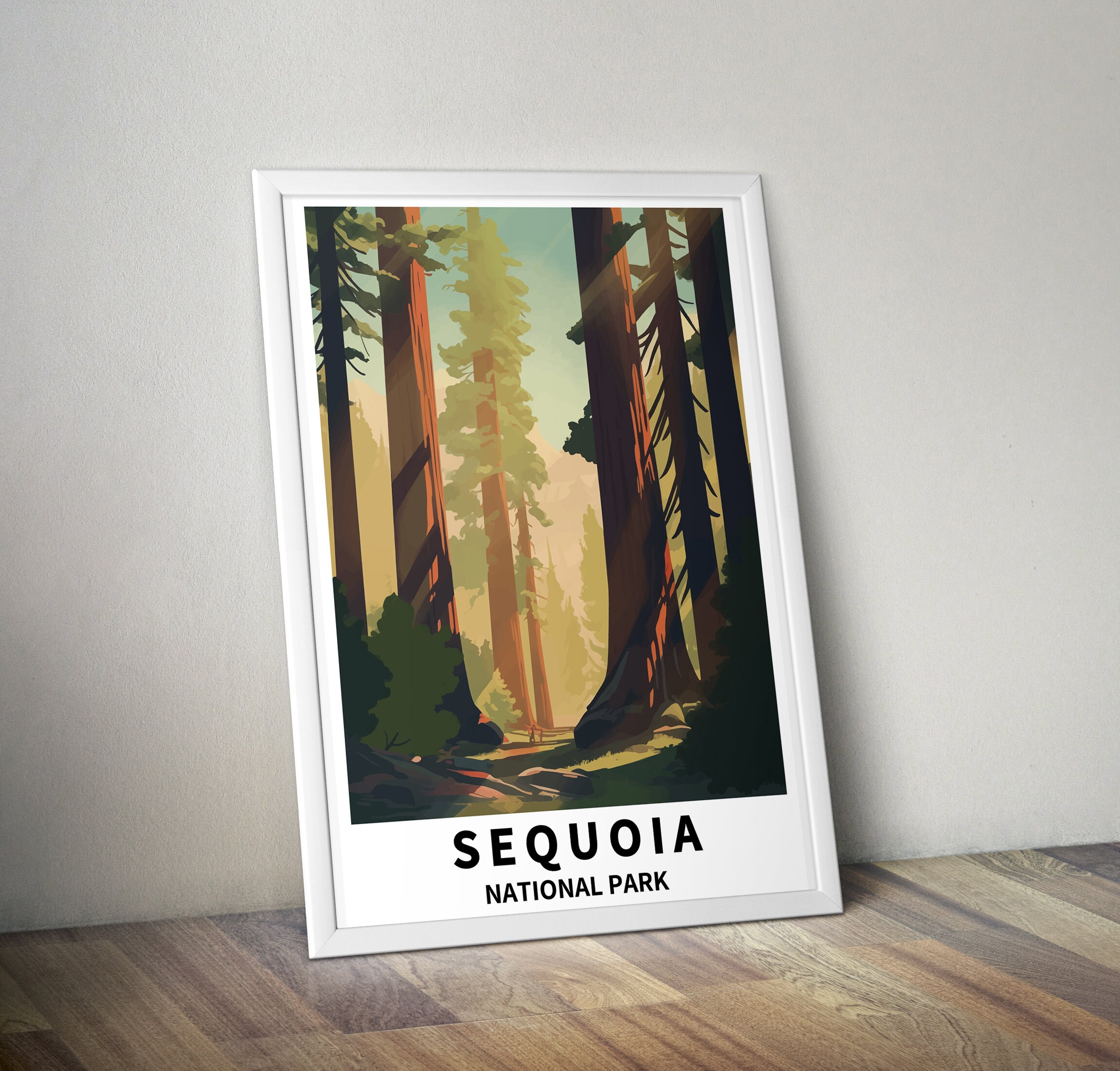 Sequoia National Park Poster, Sequoia Travel Print, Sequoia Wall Art ...