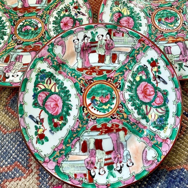 Rose Medallion Plate - Etsy
