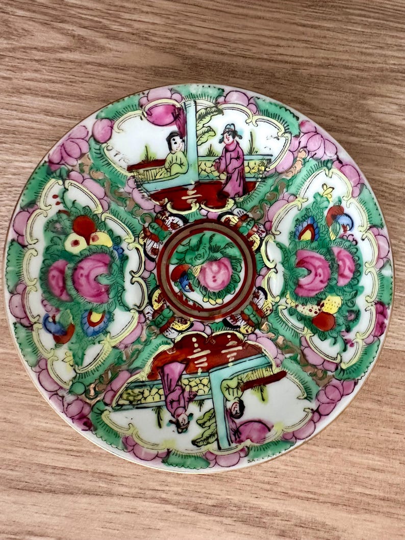 Antique Rose Medallion Plate| Chinese Famille Rose | Chinoiserie Chic ...