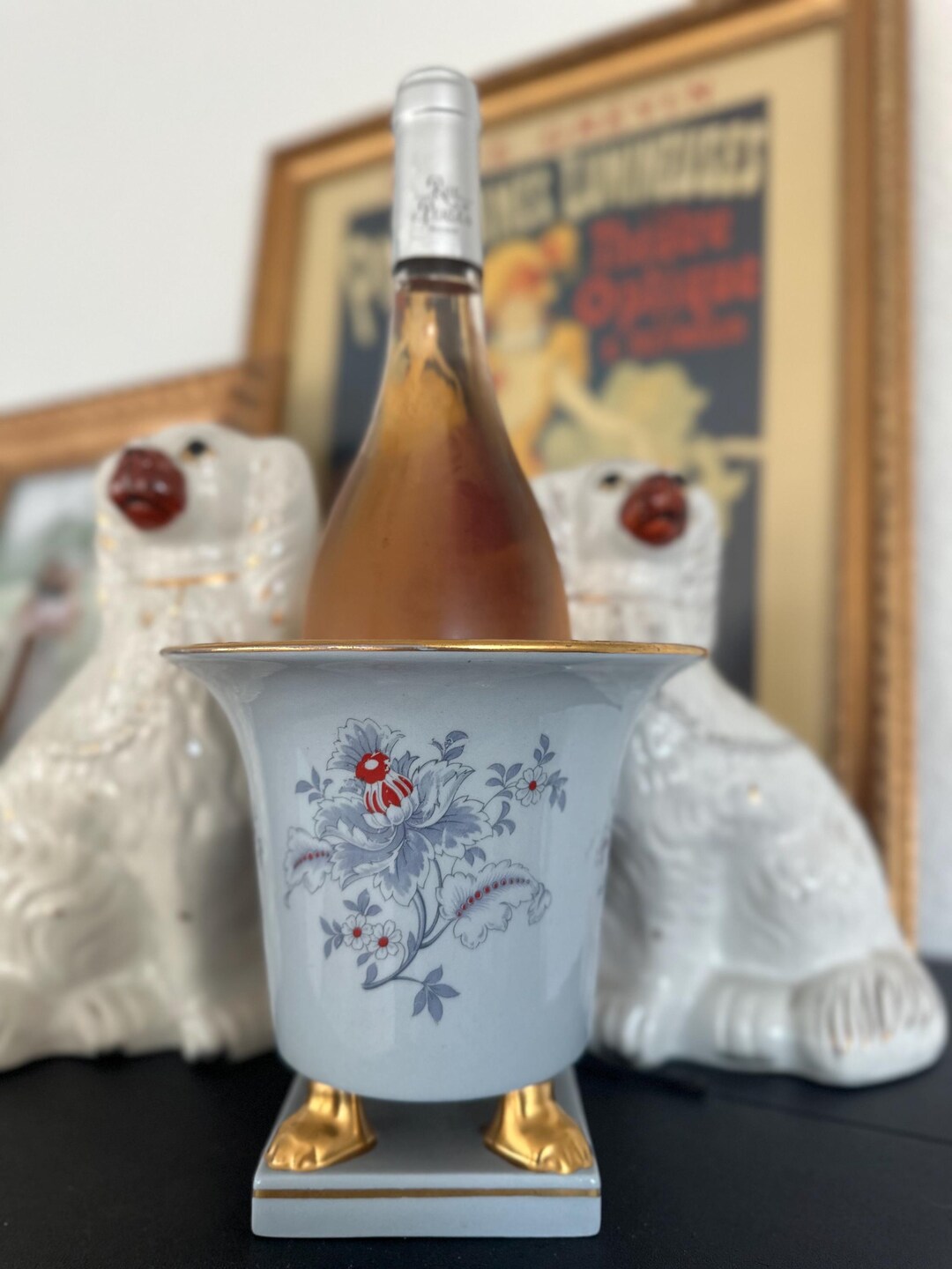 Vintage Cachepot Planter| Champagne Bucket| Chic Grandmillennial ...