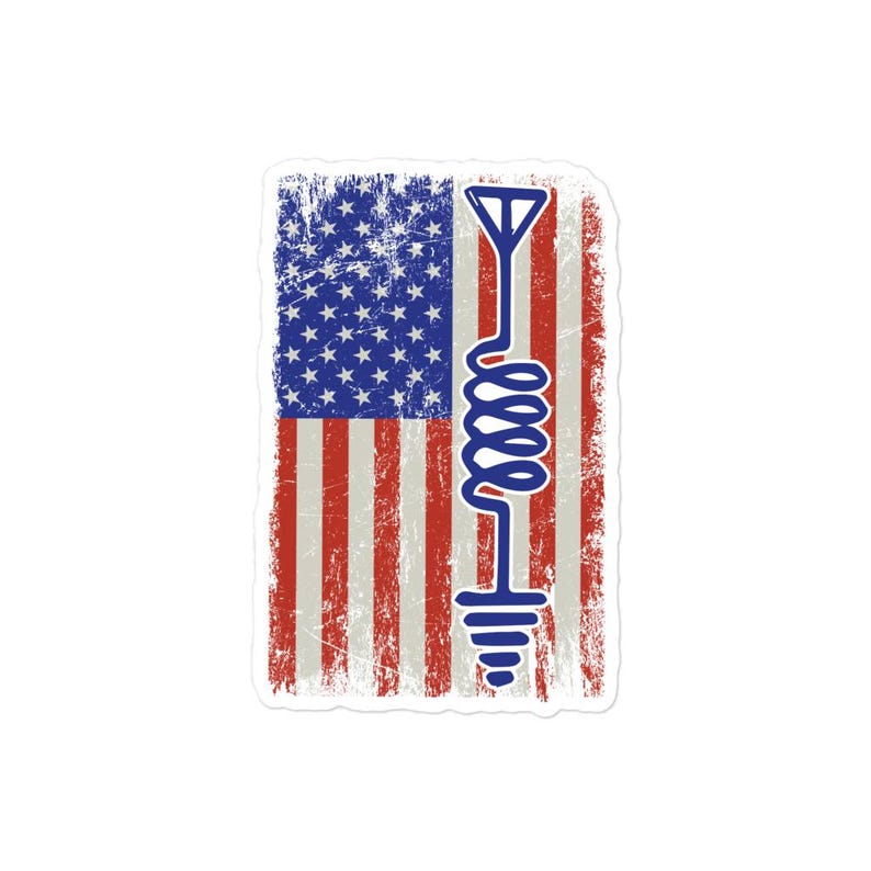 American Flag Ham Radio Sticker - Etsy
