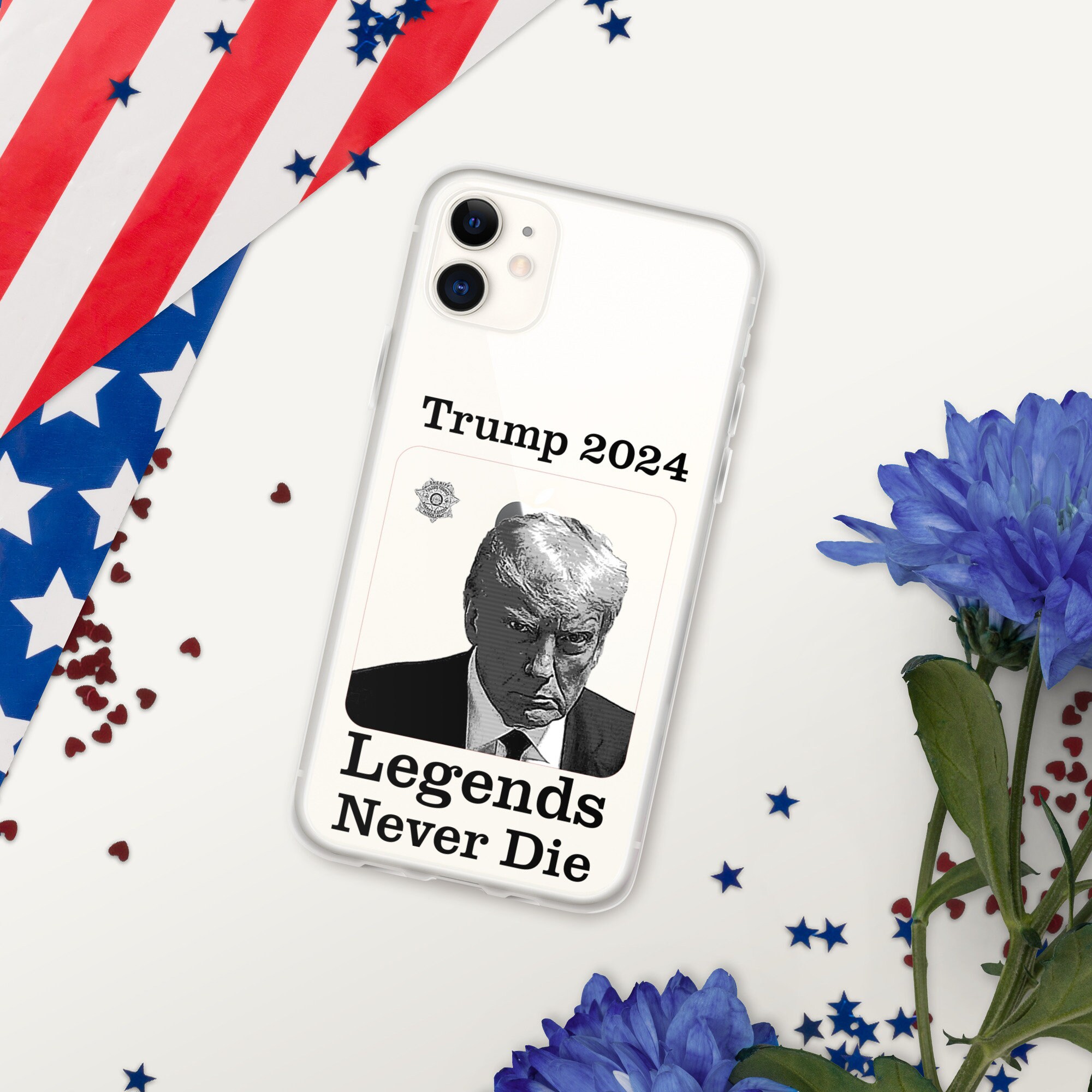 Clear Trump 2024 Mugshot Case for iPhone sold by Nerta Windpipe | SKU ...