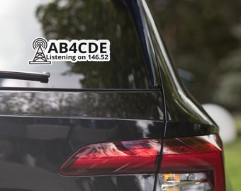 Ham Radio Callsign Antenna Callsign Window Decal - Etsy