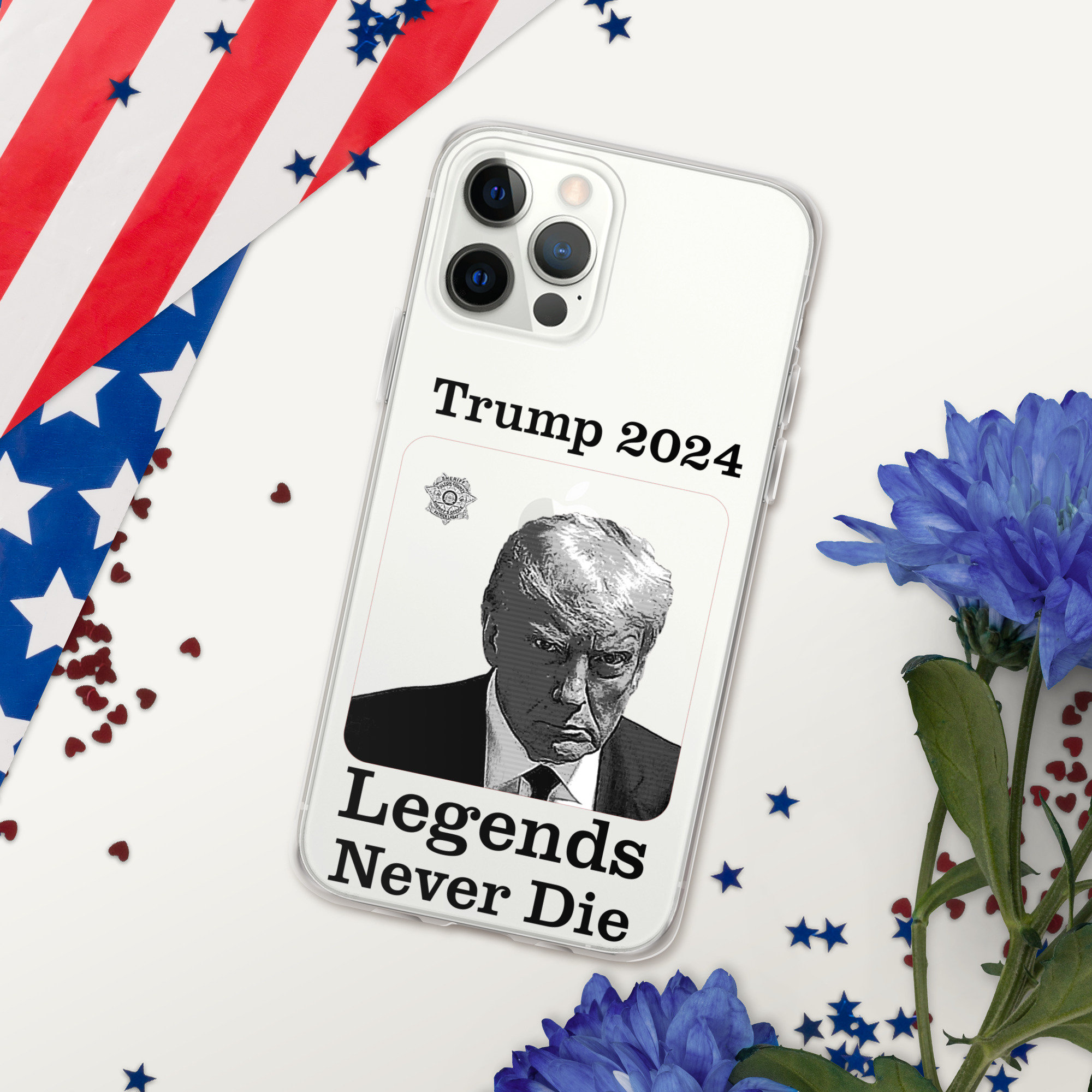 Clear Trump 2024 Mugshot Case for iPhone sold by Jaguar-Jennica | SKU ...
