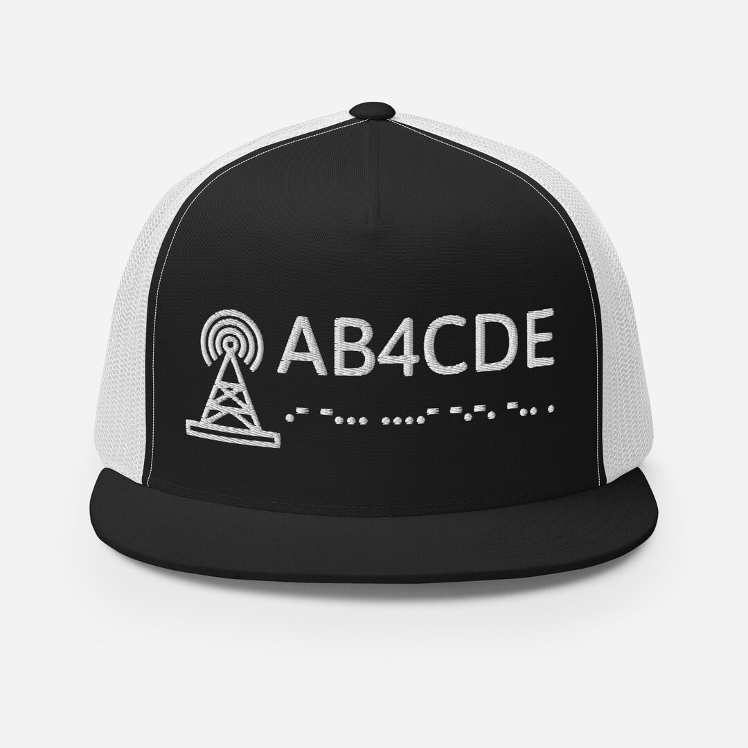 Custom Ham Radio Trucker Cap With Call Sign - Personalized Amateur ...