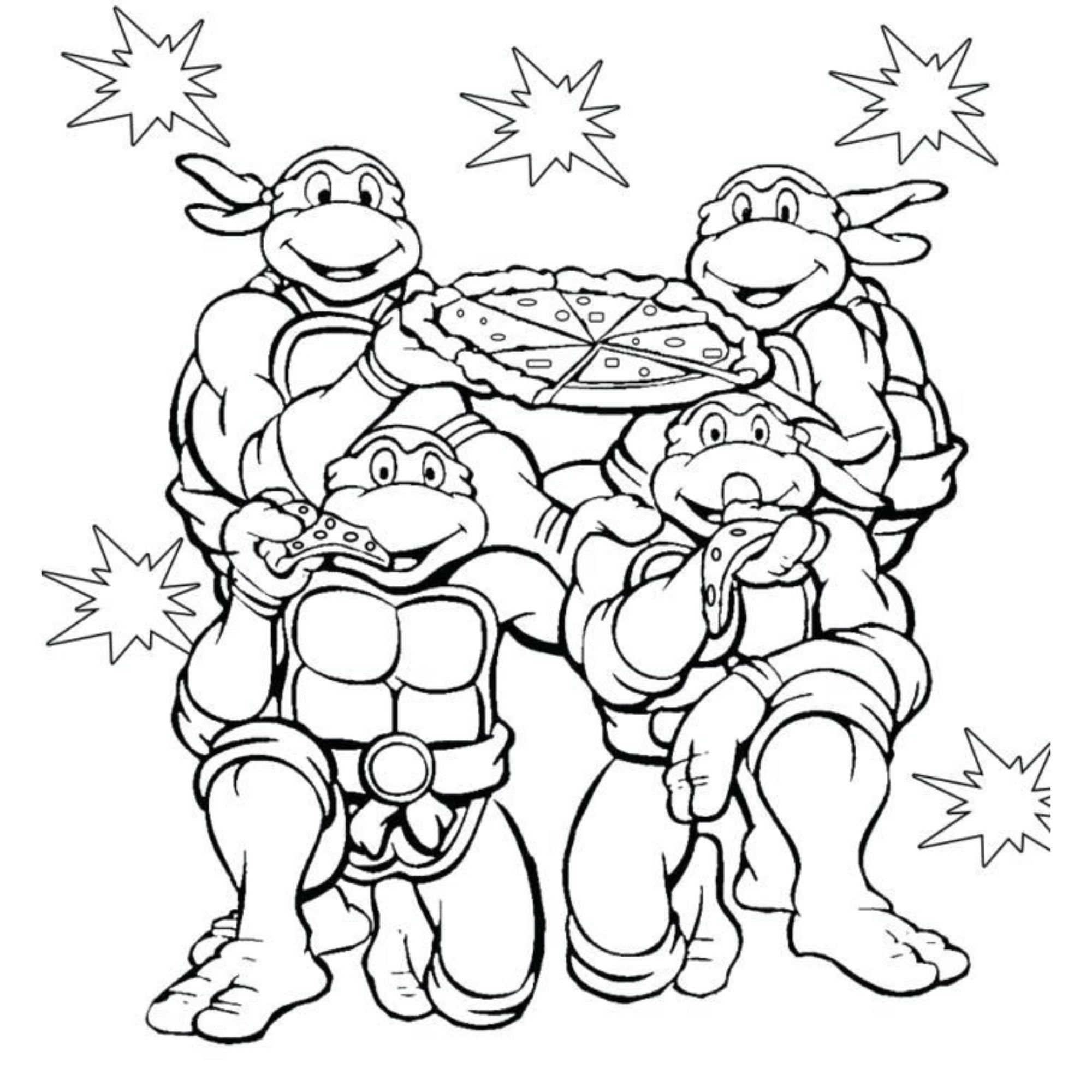 Ninja Turtle 15 Coloring Pages Instant Download - Etsy Australia