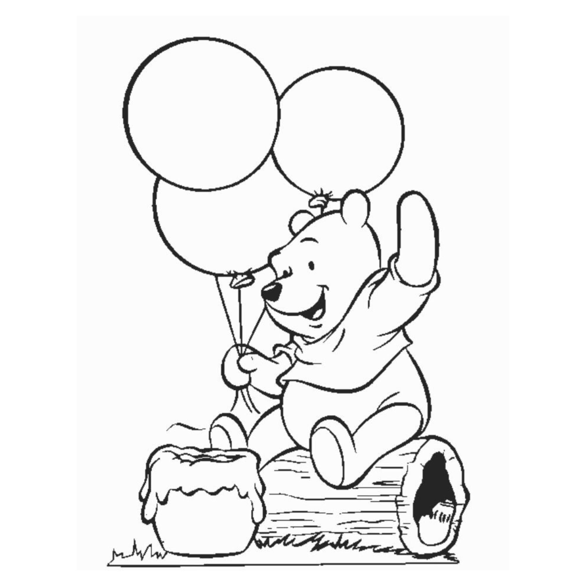 Winnie the Pooh Colouring Book - Etsy