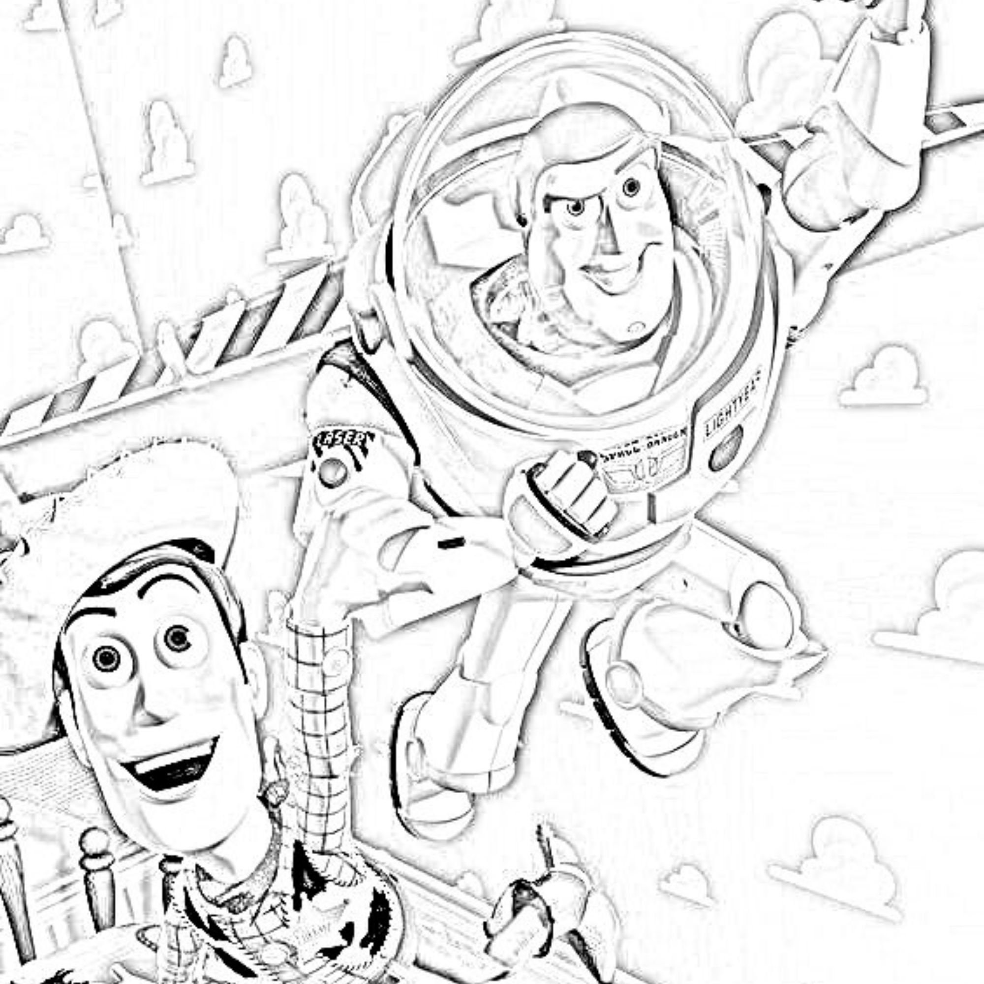 Toy Story Colouring Book for Kids - Etsy